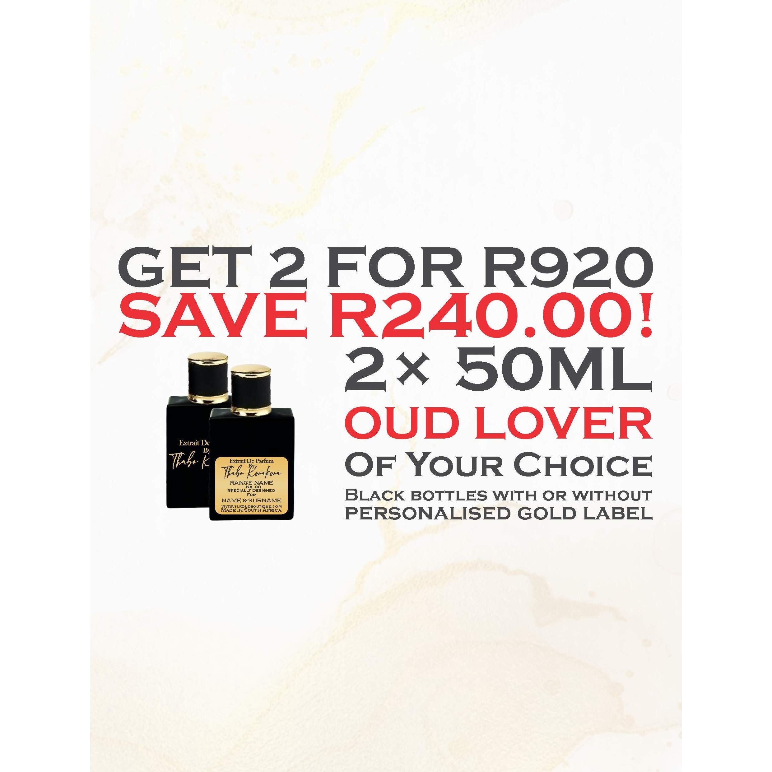Special 50ml x2 -Oud Lover - Square Bottle – TLK_OudBoutique